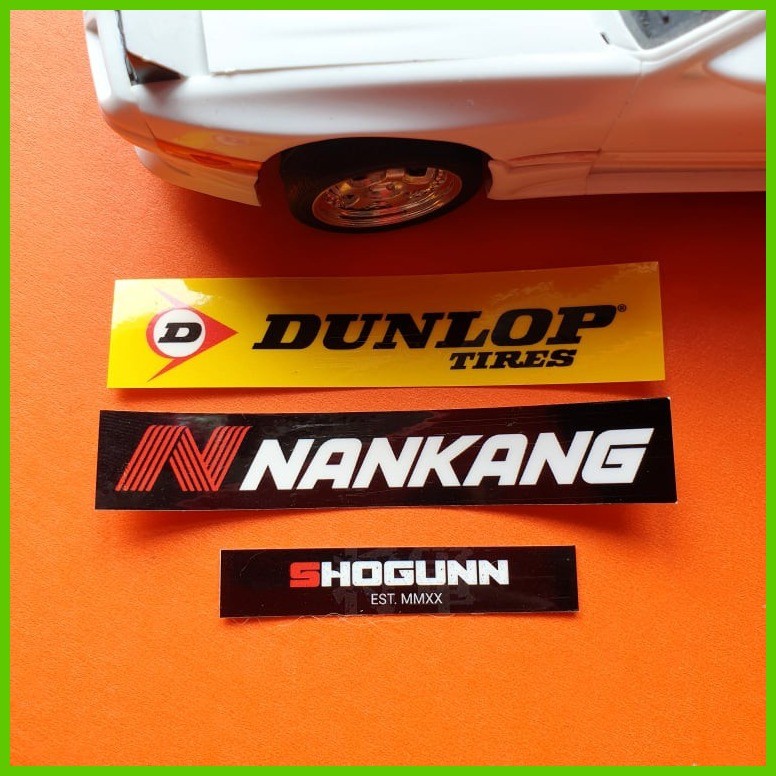 Dunlop and Nankang Tires Logo Laminated Vinyl Stickers | Shopee Philippines