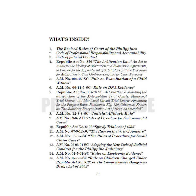 The Revised Rules Of Court In The Philippines As Amended Codal 2025 By ...