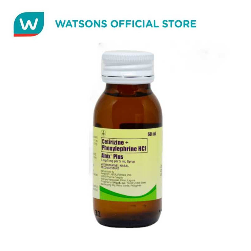 ALNIX Cetirizine Dihydrochloride Phenylephrine Hydrochloride 5Mg Syrup ...