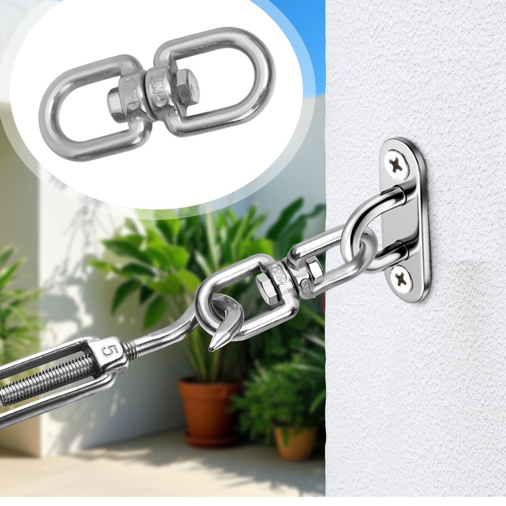 Strong Load-Bearing M4-M8 Stainless Steel Swivel Ring Outdoor Hoisting ...