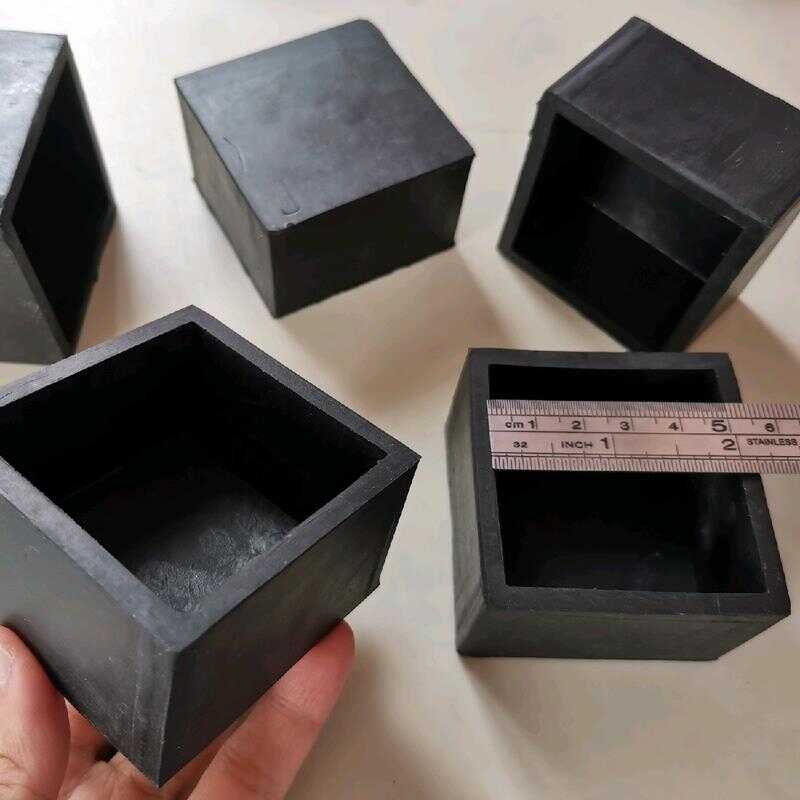 2X2 Inches (50Mm X 50Mm) SQUARE OUTER HEAVY DUTY Rubber Footings ...