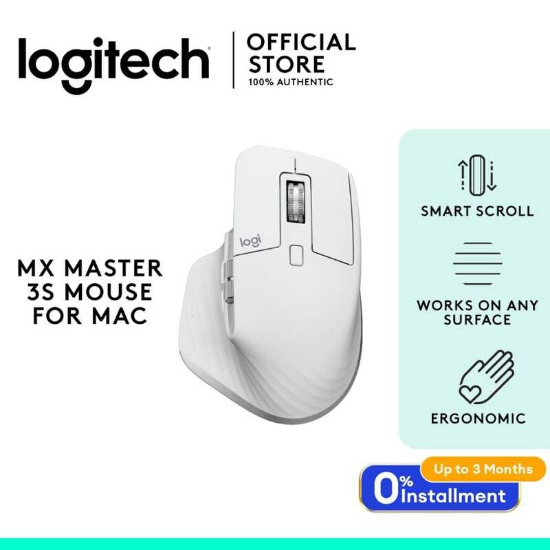 Logitech MX Master 3S 8000 DPI Advanced Wireless Mouse For Usb-C ...