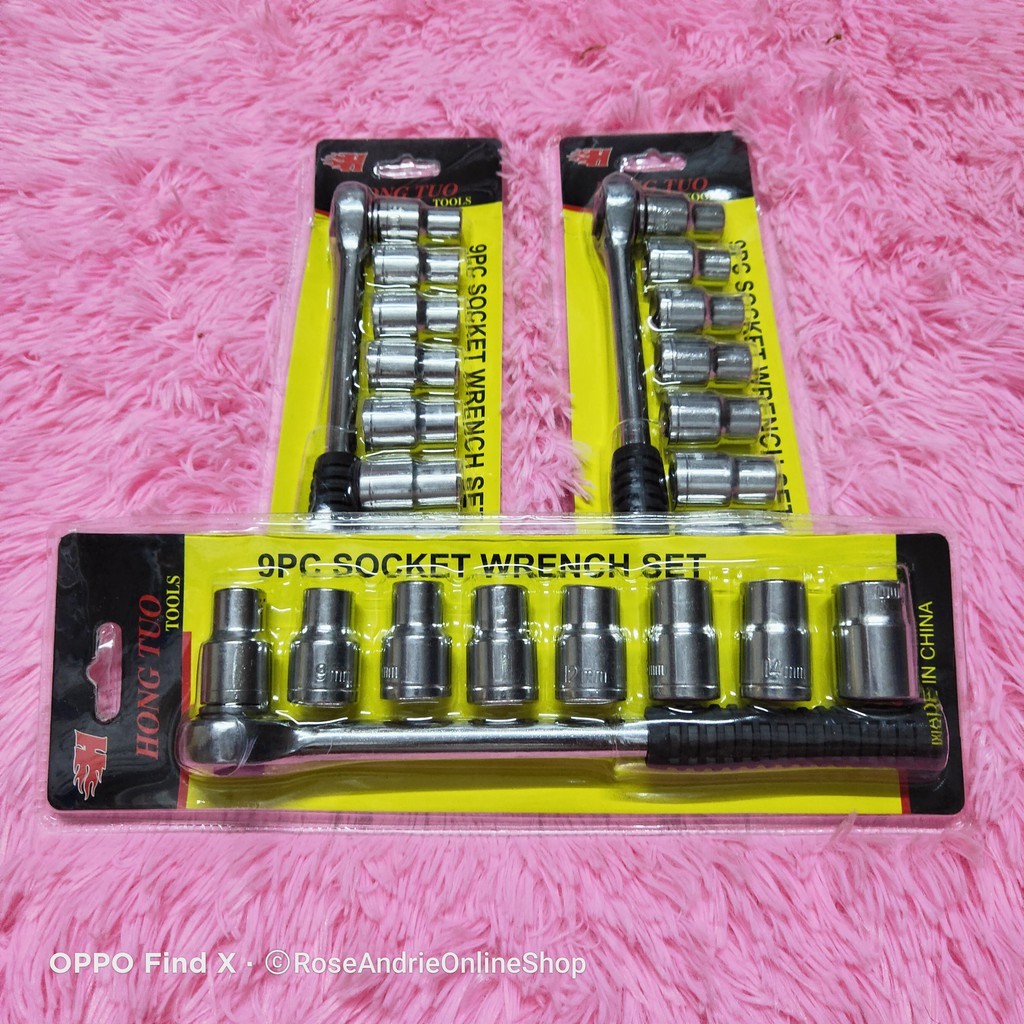 Socket Wrench | w/ 9 Pcs Rachet | Shopee Philippines