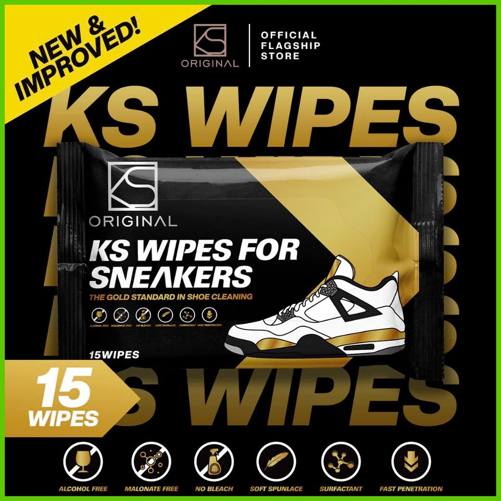 ☎ KSORIGINAL KS Wipes for Sneaker Cleaning White Shoes Best Shoe Care ...