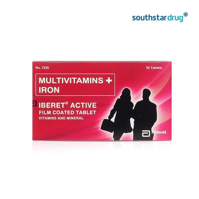 Iberet Active Multivitamins + Iron Tablet 20S Bc9 | Shopee Philippines
