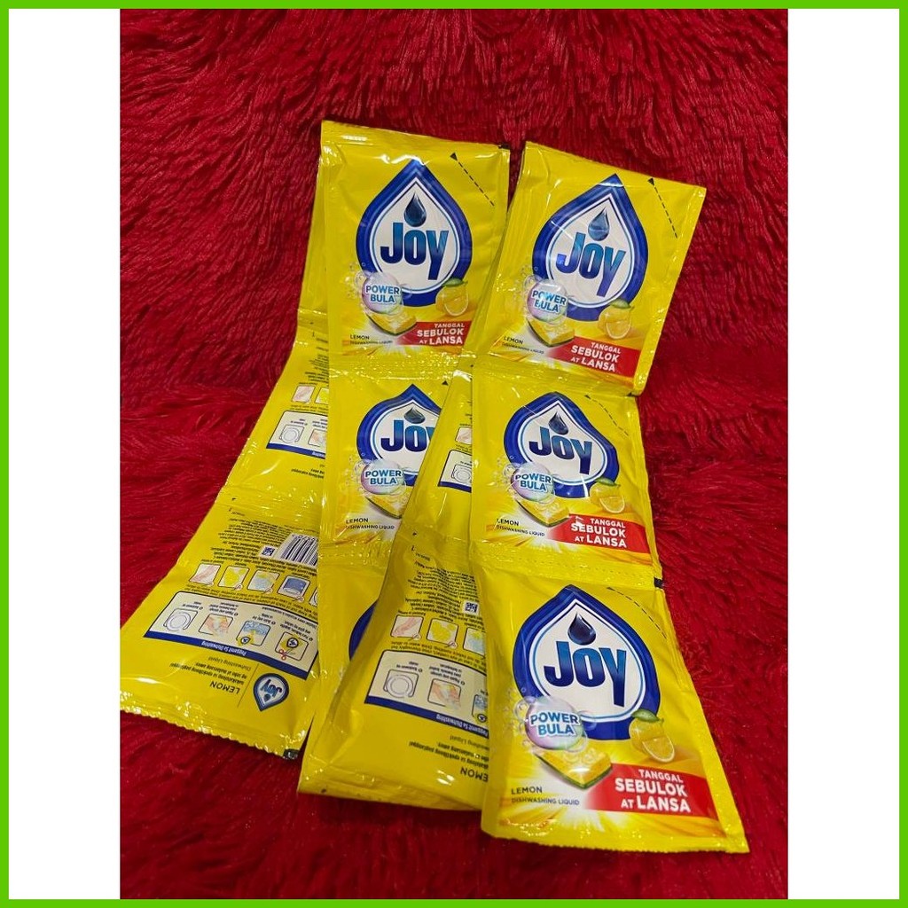 Joy Dishwashing liquid 18.5ml Sachet by 6 | Shopee Philippines