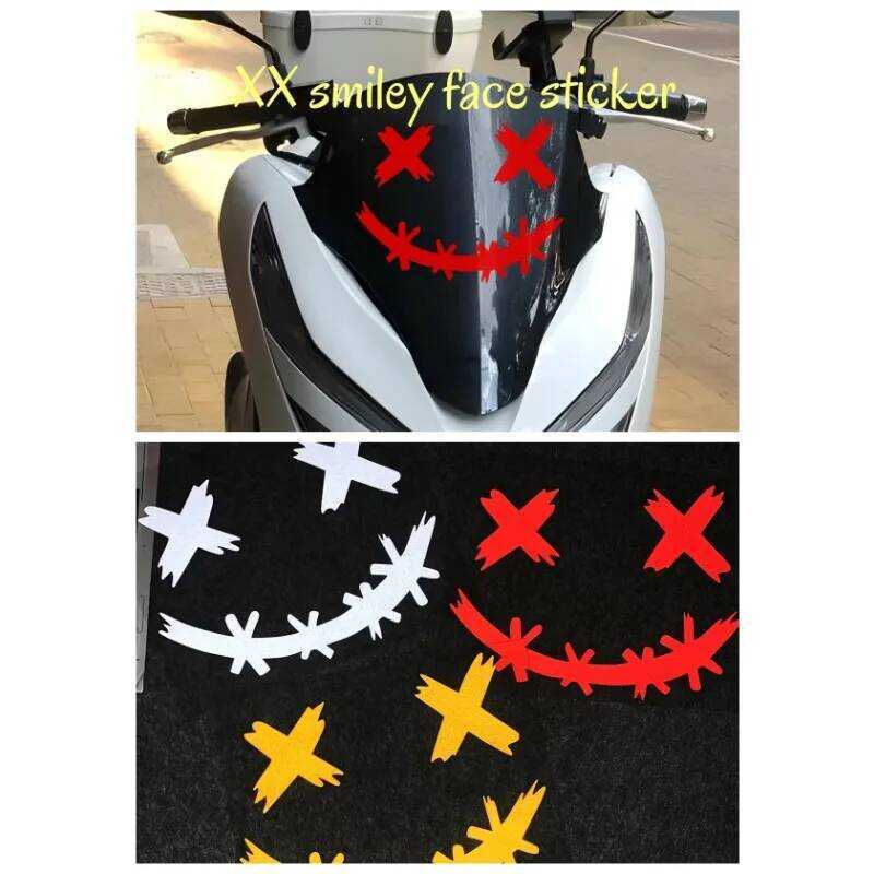 Creative Motorcycle Sticker Set: Bold XXL Eye Designs,Helmet ...