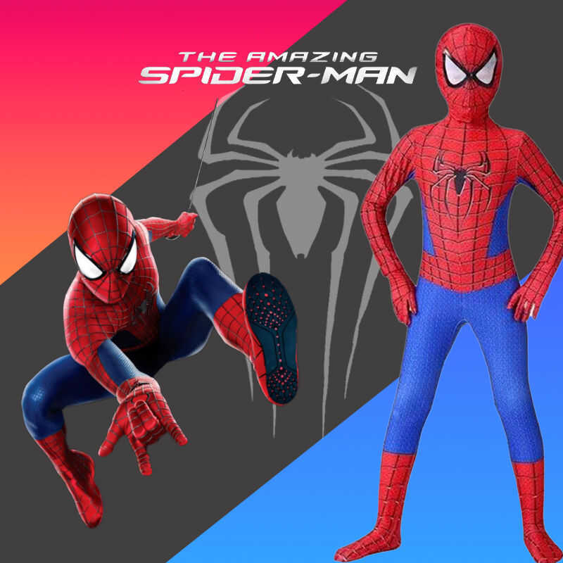 COD Kids SpiderMan Costume kids boys Superhero Cosplay Jumpsuit ...