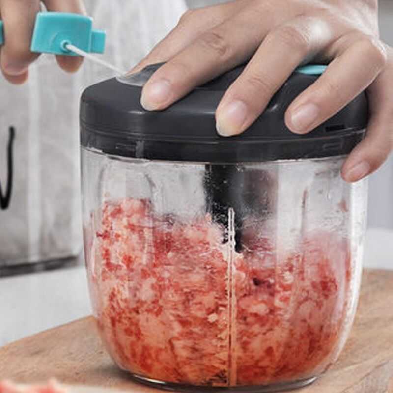 New Hand-Powered Portable Food Processor, Manual Vegetable Slicer And ...