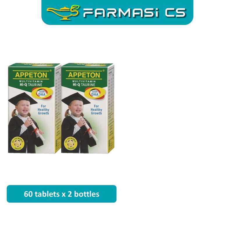 Appeton Multivitamin Hi-Q Taurine with DHA 60s x 2 bottles TWIN EXP: 10 ...