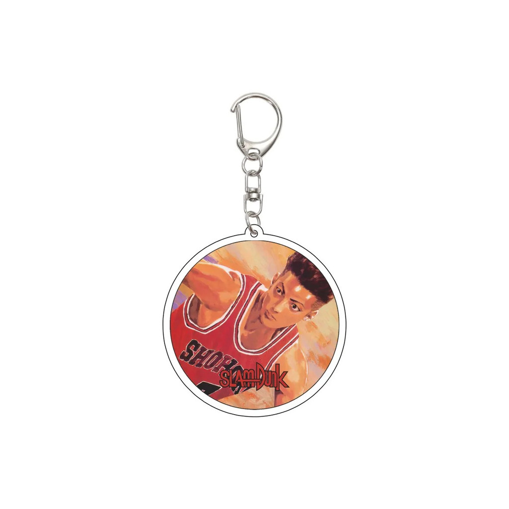 55MM Anime THE FIRST SLAM DUNK Keychain Haruko Akagi/Kiyota Nobunaga ...