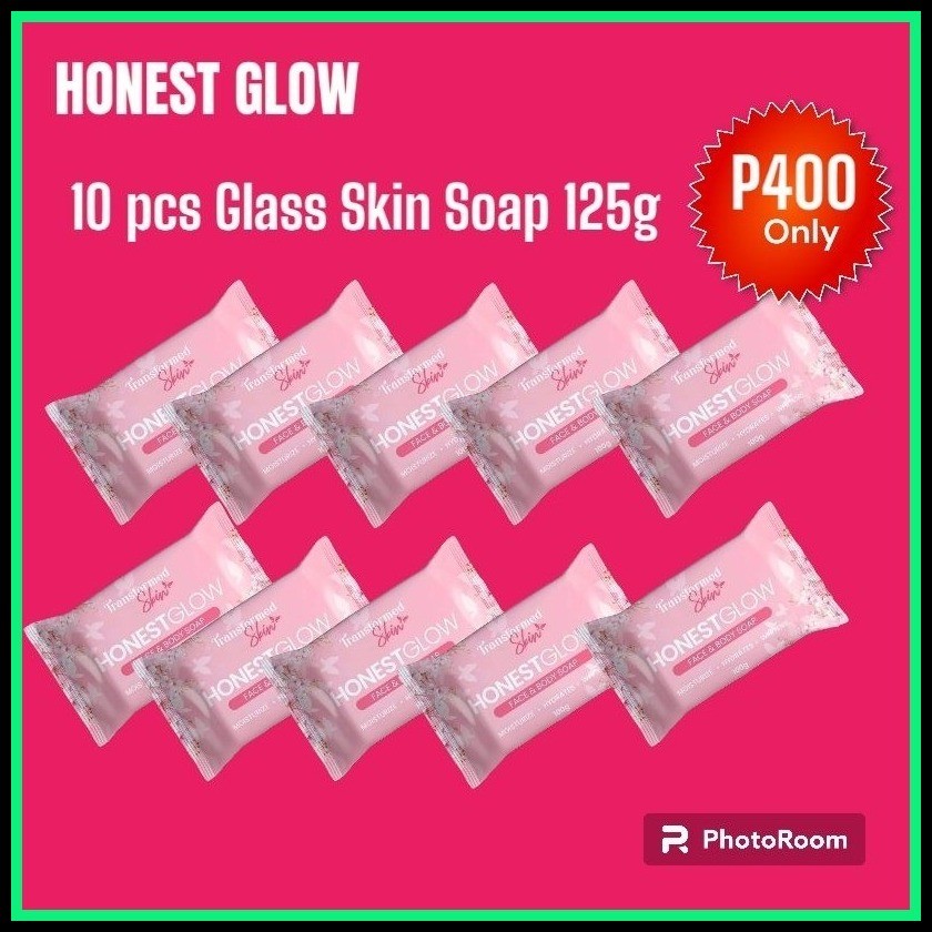 10 pcs Honest Glow Glass Skin Soap 125g | Shopee Philippines