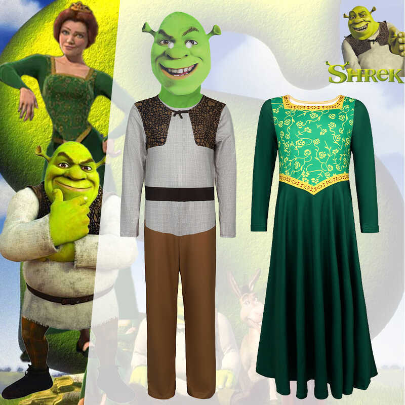 Halloween Shrek Monster Shrek Fiona Princess Cosplay Stage Performance ...
