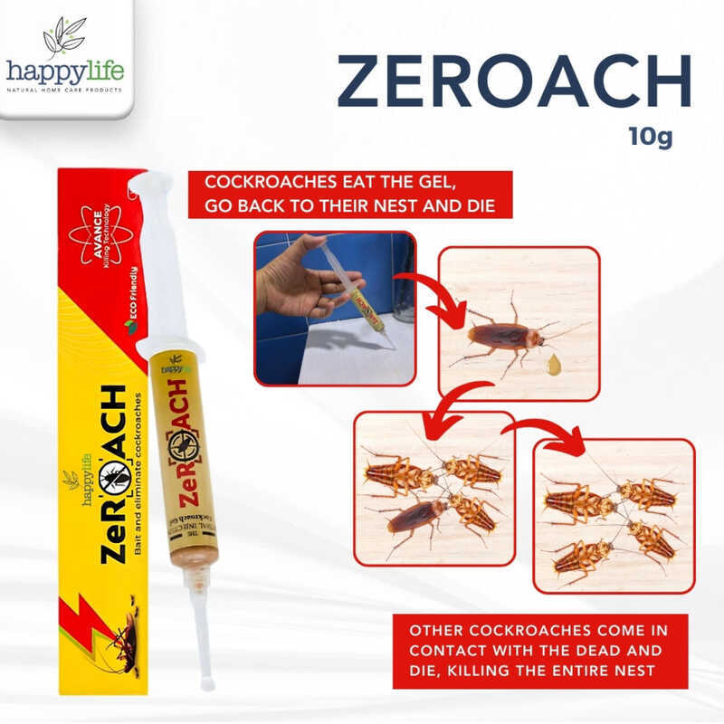 Zeroach Cockroach Gel, Anti Ants, Bait, Hive Killer, Eliminator, Trap ...
