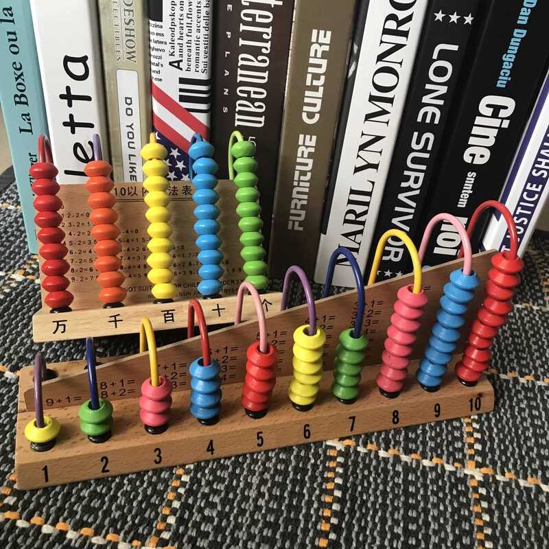 Counter Math Teaching Aids Elementary Toys Wooden Counting Children's ...