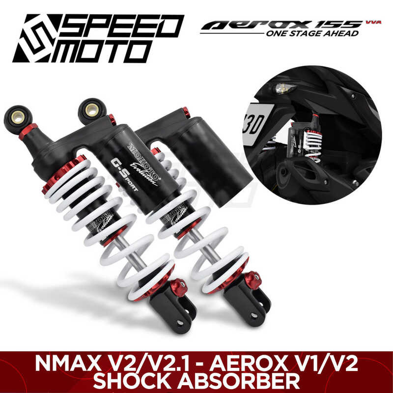 MOKOTO NMAX V2.1 / AEROX V1 V2 2Pieces REAR SHOCK GAS ABSORBER W/ BASO ...