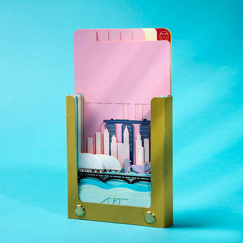 AIT CARD Three-Dimensional Hand-Torn Notepad Creative Commemorative ...