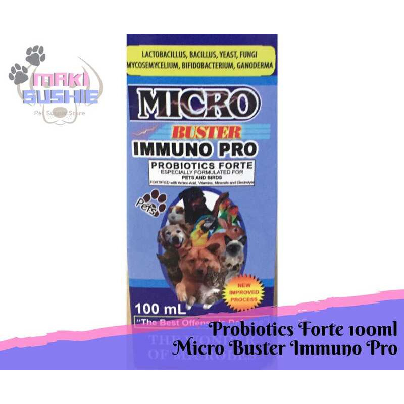 Probiotics Forte 100Ml Micro Buster Immuno Pro Formulated For Pets And ...