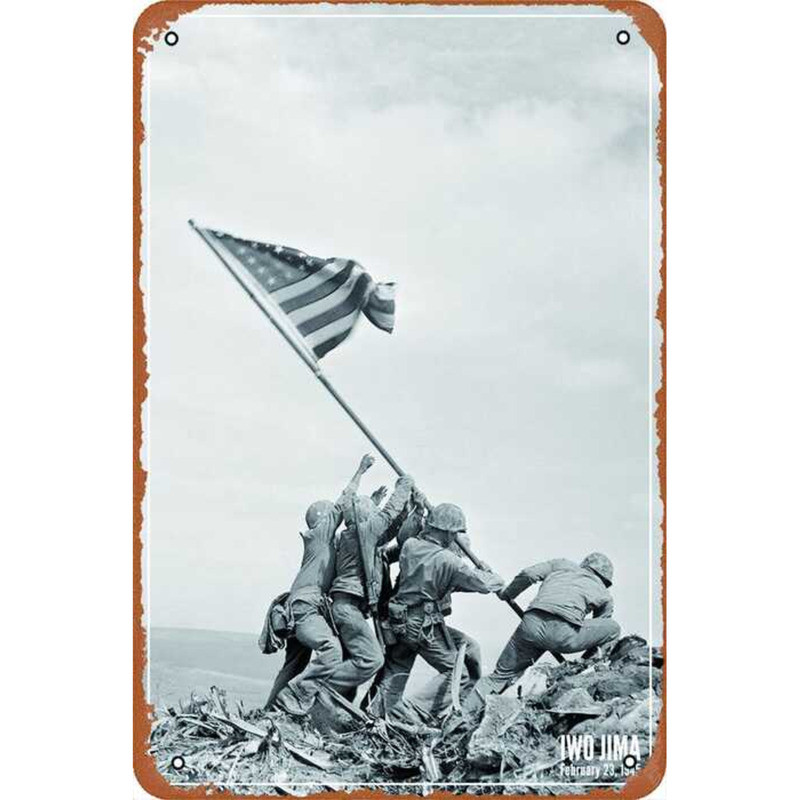 Iwo Jima Flag Raising Marines 1945 2 Memorabilia Classroom Decorations ...