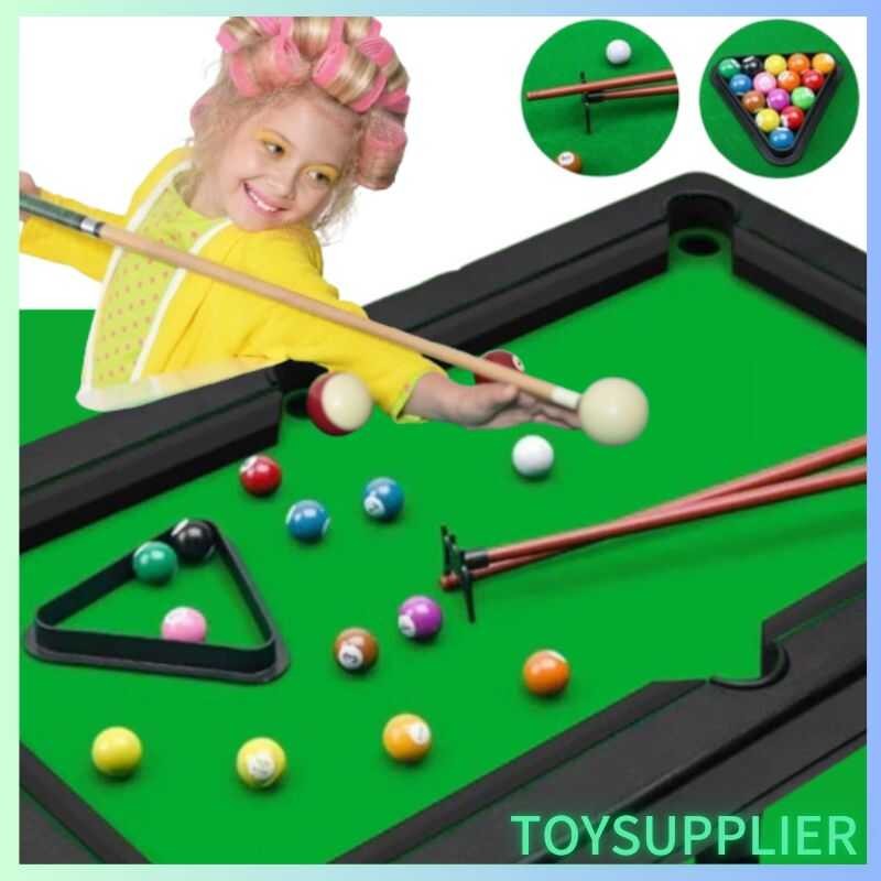 Billiard For Kid Mini Billiards Full Set Toy Tabletop Pool Table ...