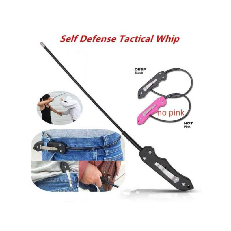 LY Portable Safety Tool Wire Self Defense Whip Defense Staff Portable ...