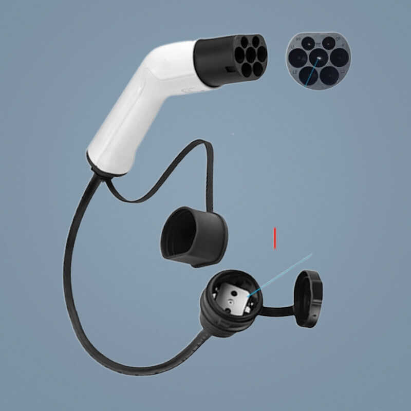 European Standard 16A New Energy Car Charging Cable Type 2 to Schuko ...
