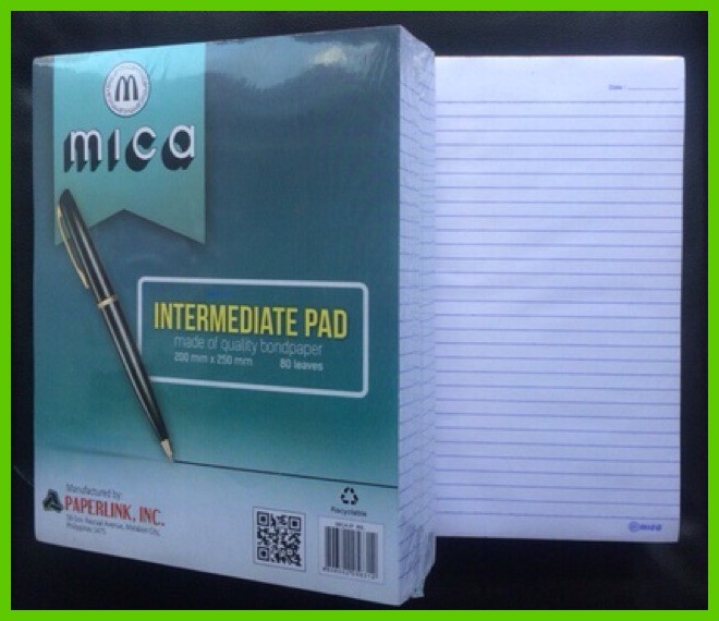 ↕ Mica Intermediate pad 80Lves/1pad high quality paper school supplies ...