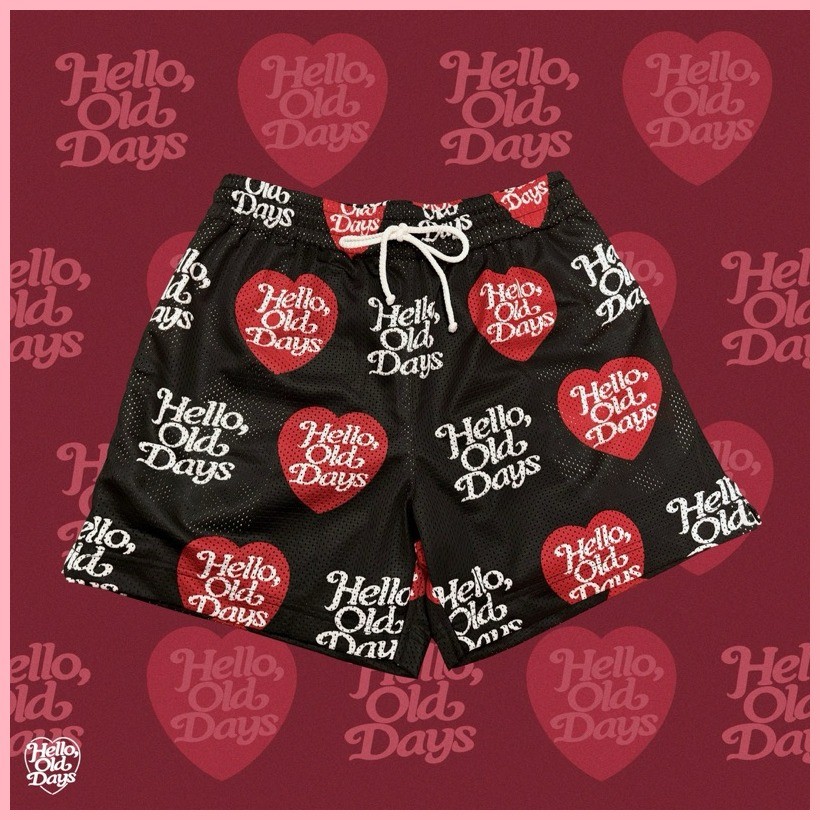 HOD HEARTS MESH SHORTS - HELLO, OLD DAYS | Shopee Philippines