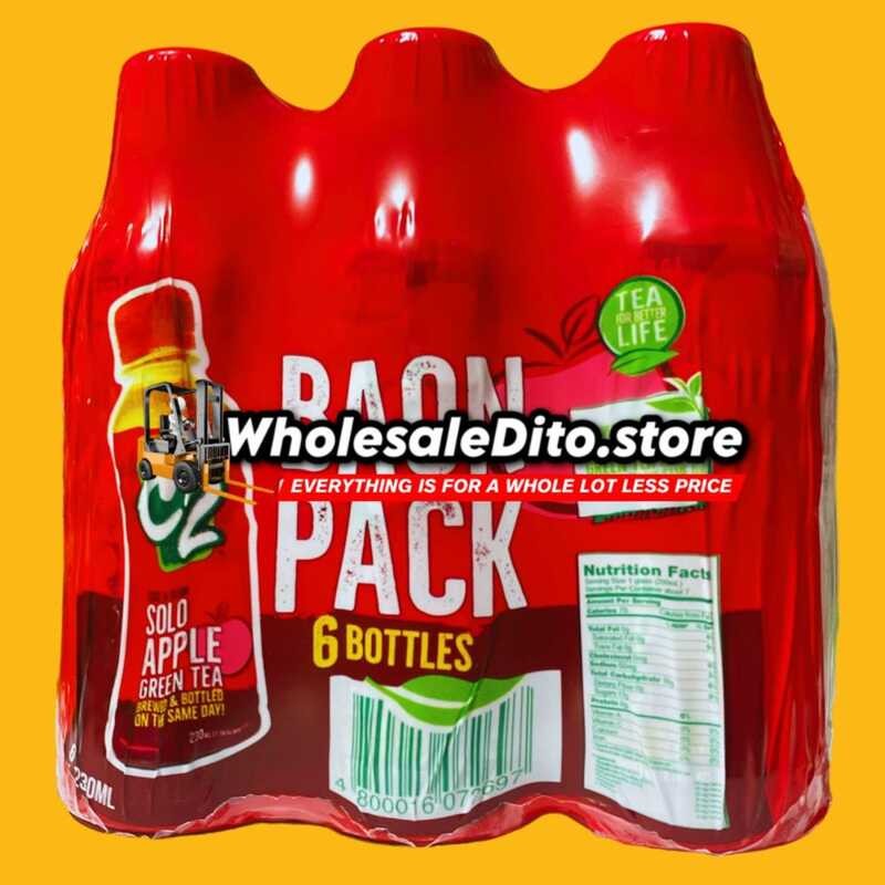 C2 Solo Green Tea Apple Baon Pack 6 Bottles 230Ml 3 | Shopee Philippines