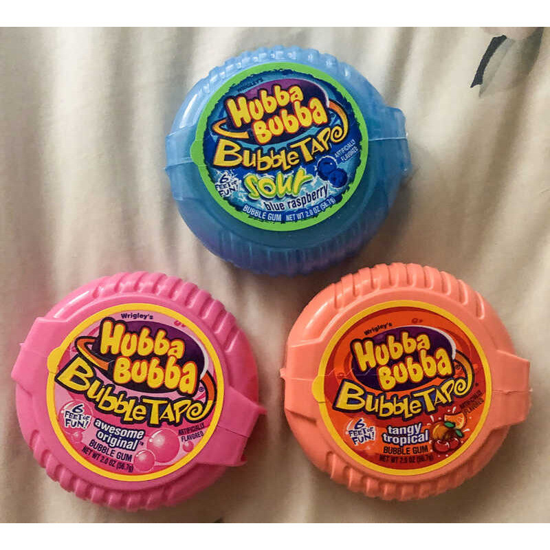 COD Authentic Hubba Bubba Bubble Gum Original 2 Oz Blue Raspberry Tangy ...