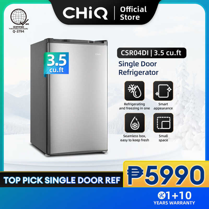 Chiq 3.5 Cu.Ft. Compact Single Door Refrigerator With Freezer, Energy ...