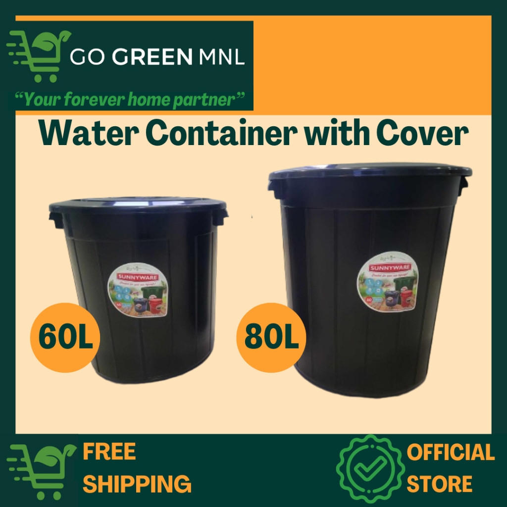 60L and 80L Drum with cover | Outdoor Trash Bin | Recycling Bin | Water ...