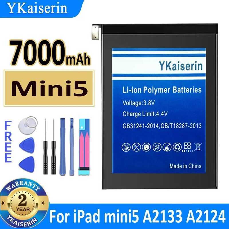Tablet Battery mini5 7000mAh For Apple iPad Mini 5 A2133 A2124 A2125 ...