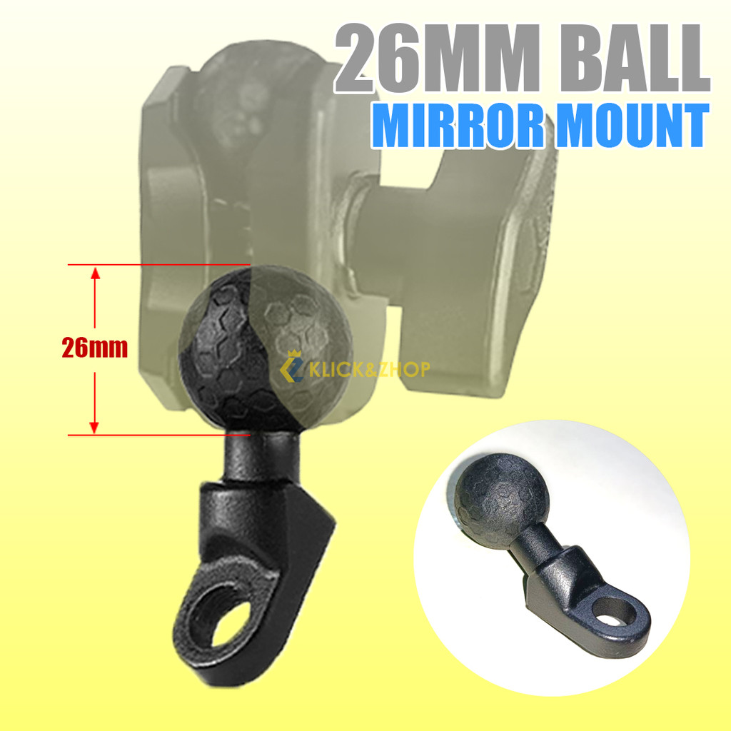 Motowolf Replacement Mounts – 22 mm & 26 mm Ball Joints For Phone ...