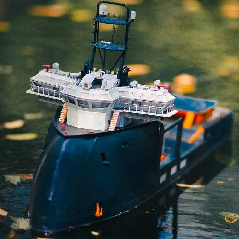 W 66Cm Simulation Three Motor Ocean Working Remote Control 3D Printing ...