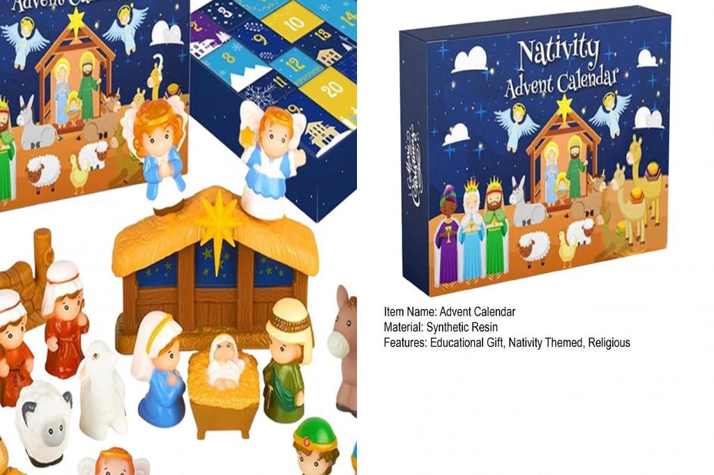 Keepsake Christmas Countdown Catholic Advent Calendar Religious ...