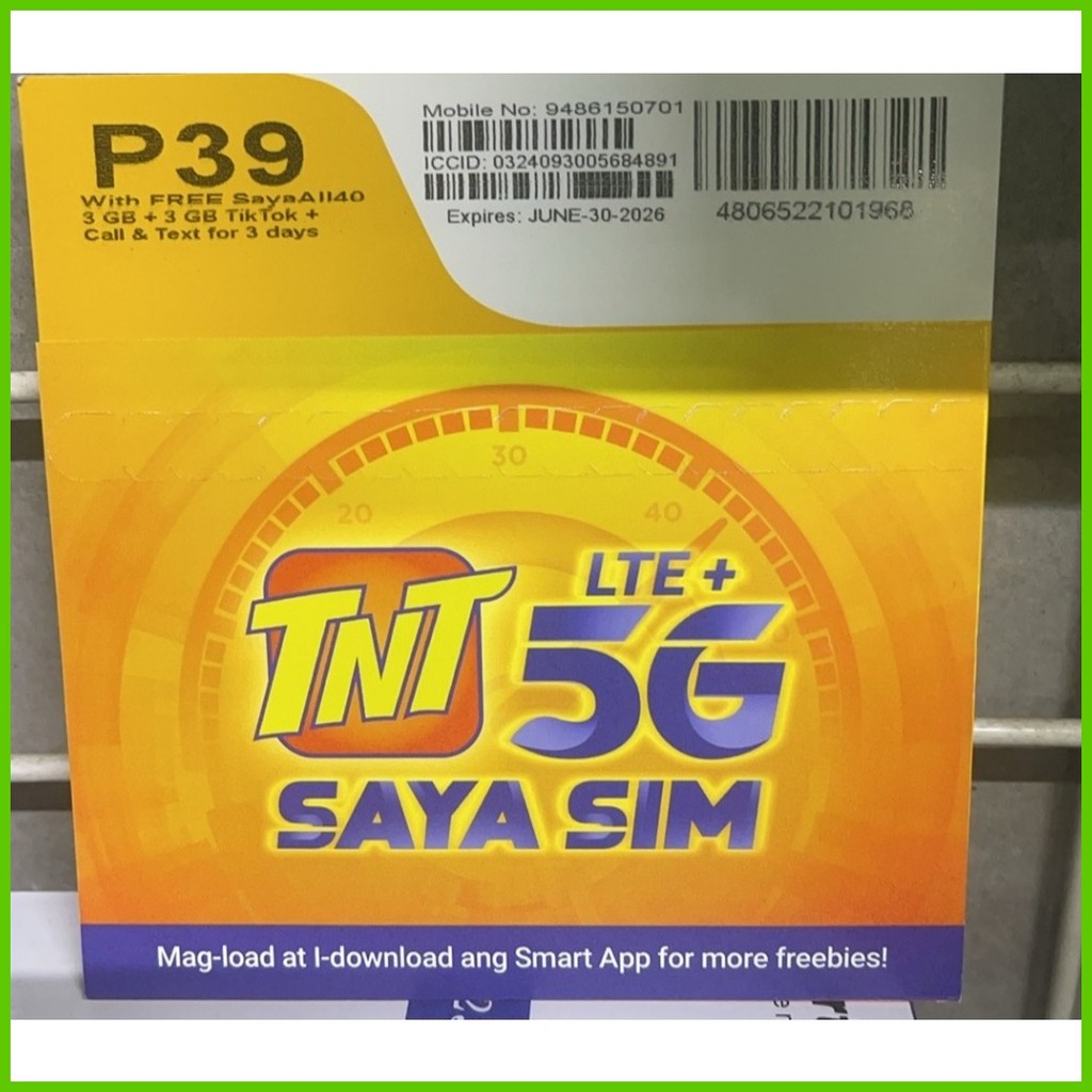 ♠ ☼ IMAX TNT 5G Brand New Simcard Fresh with Free 21GB Data 10min Call ...