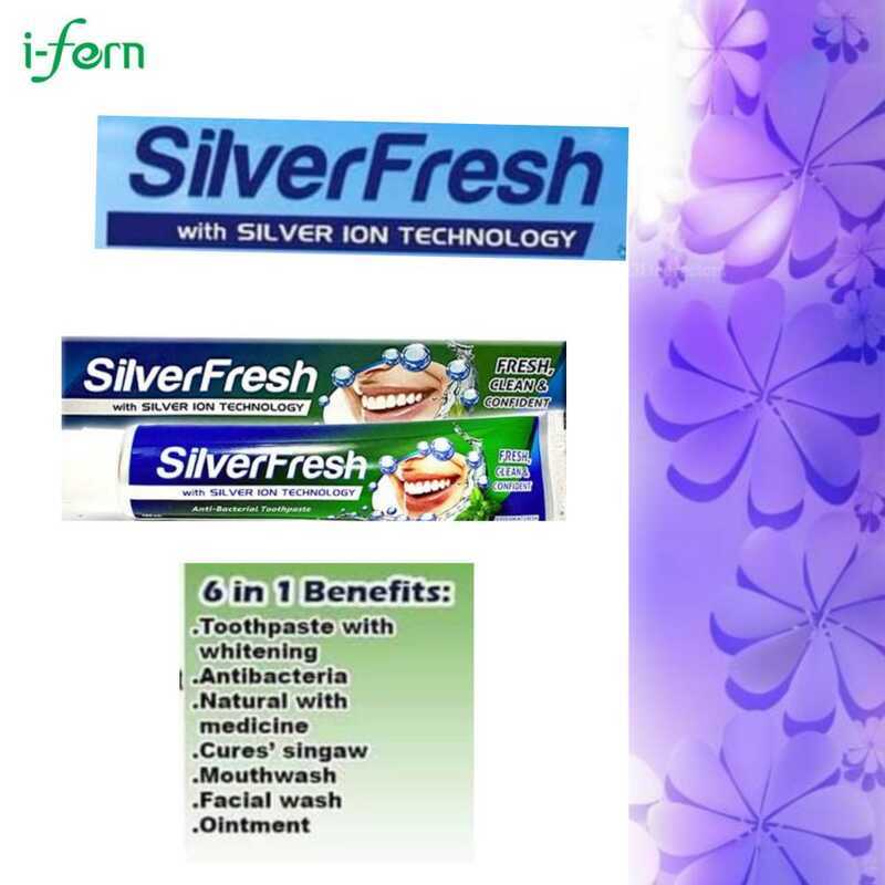 IFERN Silverfresh Whitening Toothpaste With Silver Ion Technology 100Ml ...