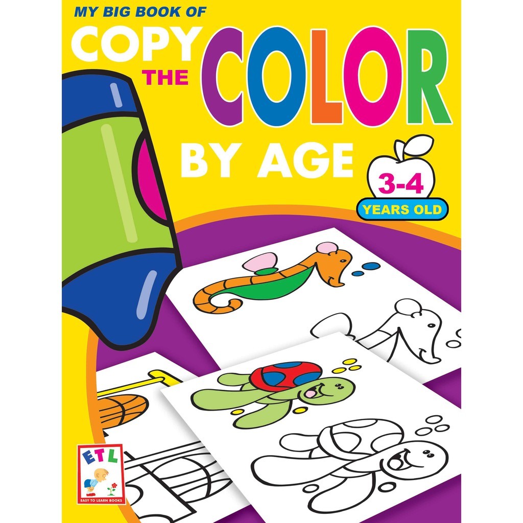 My Big Book of Copy The Color By Age Bundle 2 | Shopee Philippines
