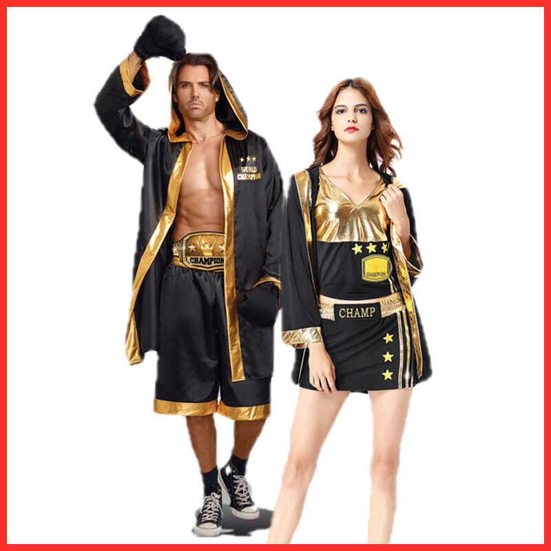 Halloween Couple Boxing Fighter Boxer Costume Cosplay Game Stage ...