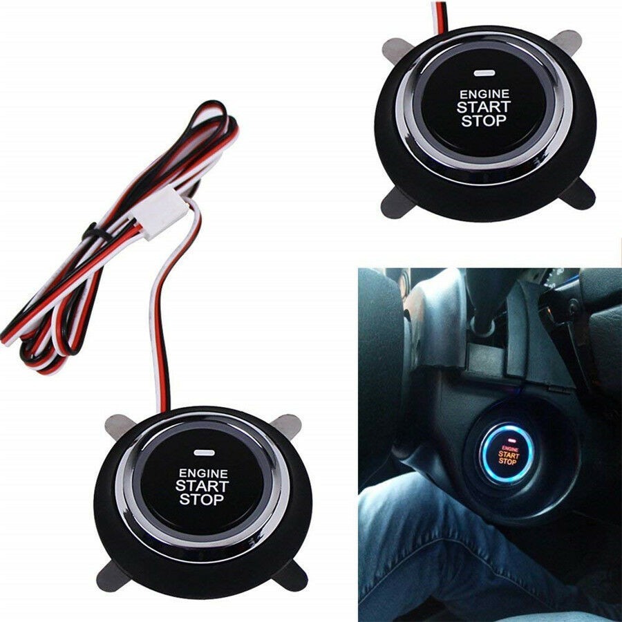 STYLEF| Car for Ignition Switch Engine Start Push Button For Keyless ...