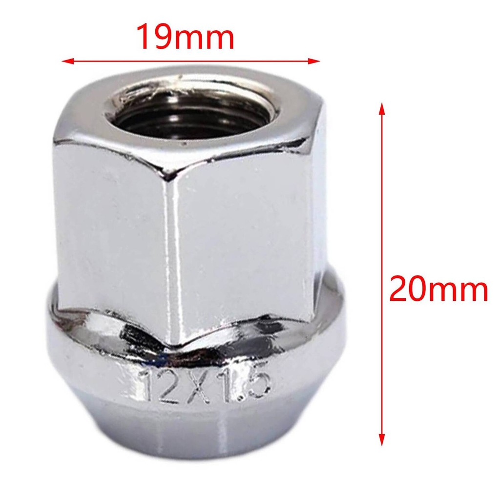 Sier 20x Car Wheel Bolts Lug Nuts M12x1.5mm For Ford C-Max Cougar ...