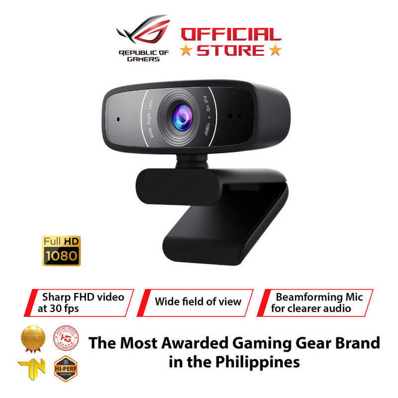 ASUS Webcam C3 USB Camera With 1080P 30 Fps Recording, Beamforming ...