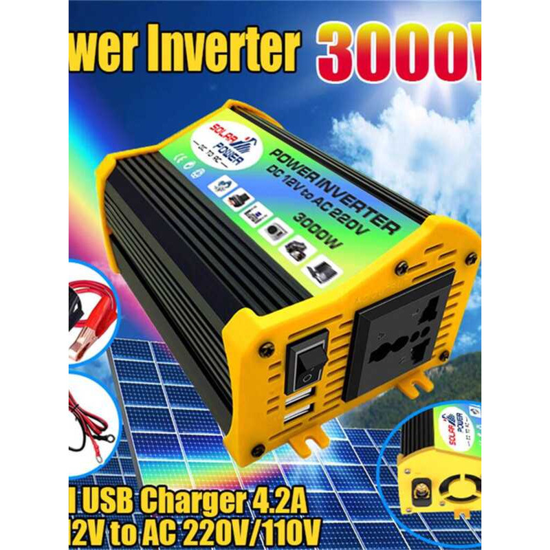 German Japanese Technology Smart Inverter 12V to 220V 110V 300W Power ...