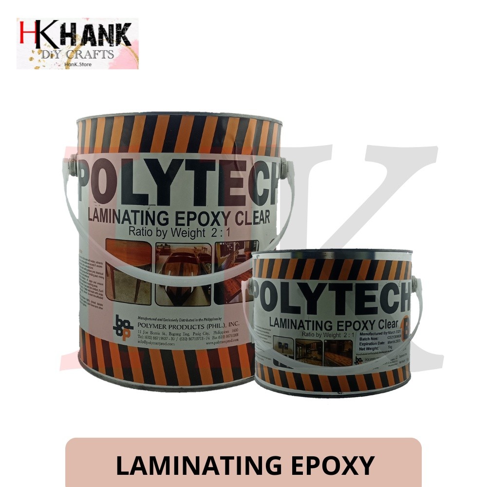 POLYTECH LAMINATING CLEAR EPOXY RESIN for Super Gloss Coating and ...