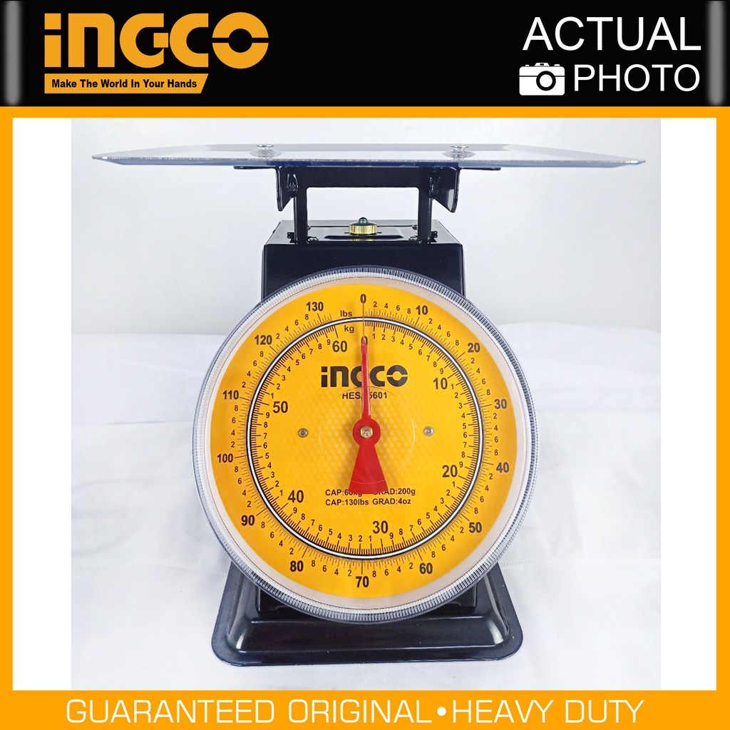 Ingco HESA5601 Spring Table Scale Kitchen Dial Plate Weighing Scale ...