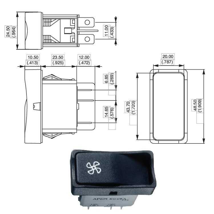 APEM Power Rocker Switch KG47 Self-Reset Rocker Switch | Shopee Philippines