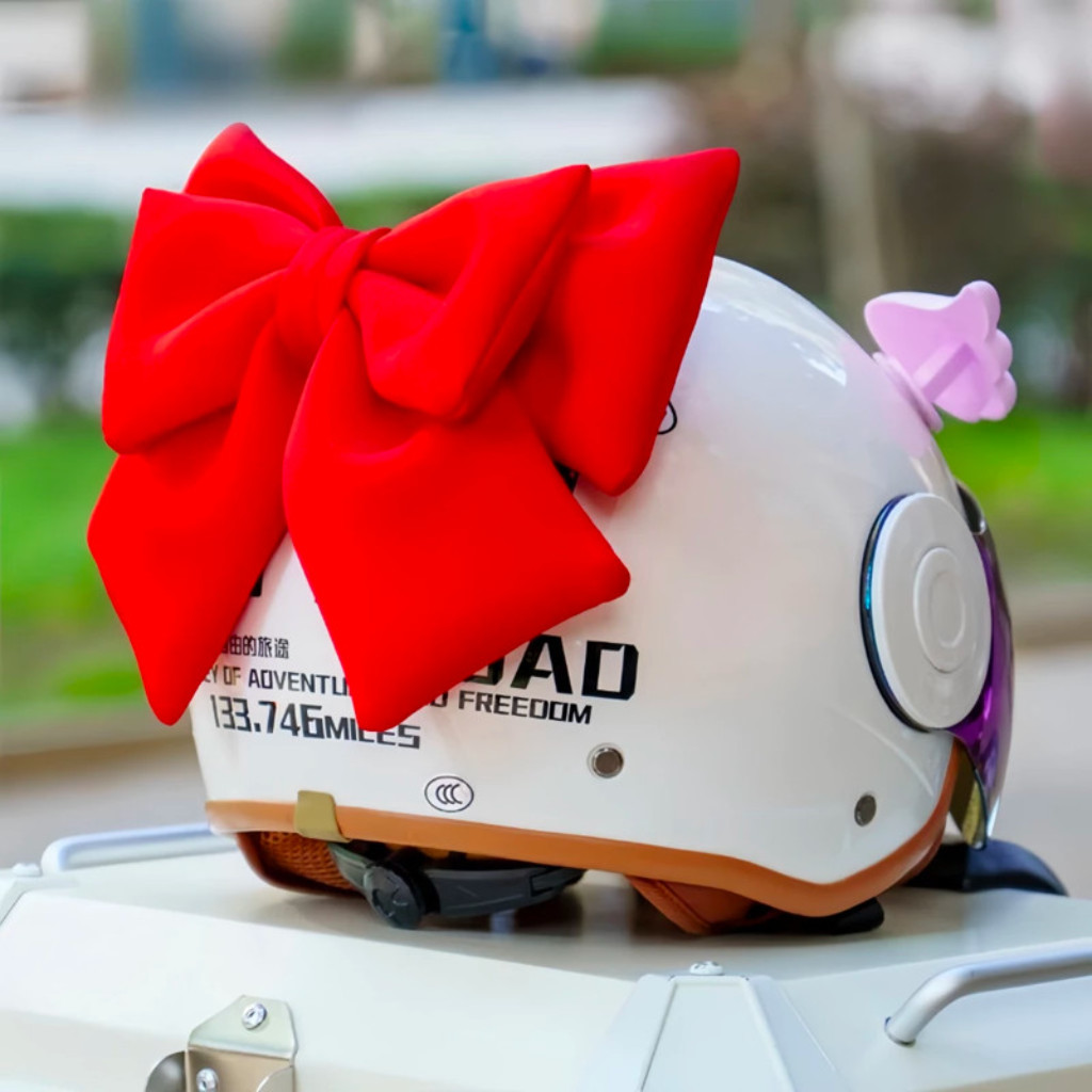 [Hot]Motorcycle Helmet Bow for Woman - Colorful Stylish Bow Decoration ...