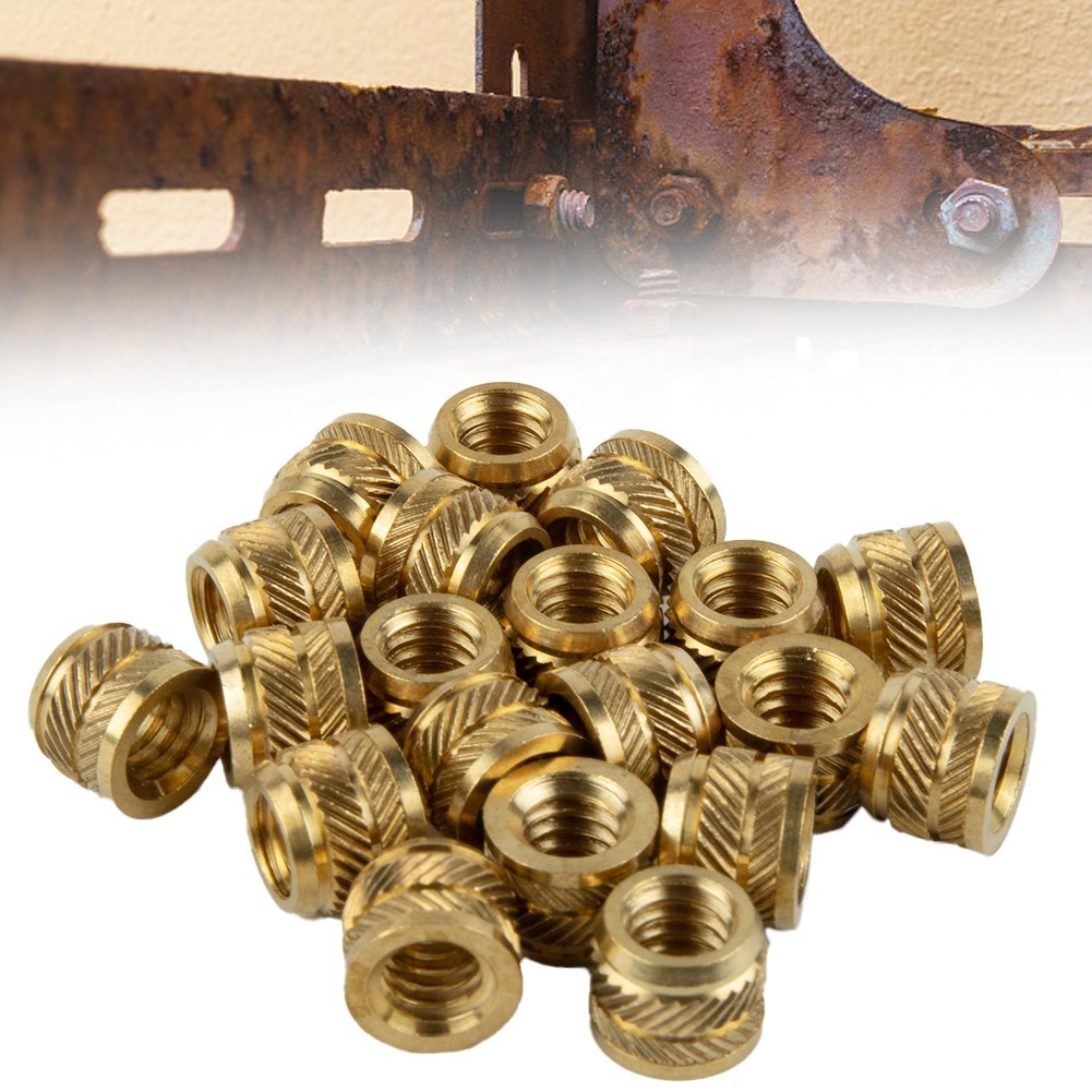[LESH]20pcs 1/4-20 Brass Threaded Heat Set Inserts for Plastic 3D ...
