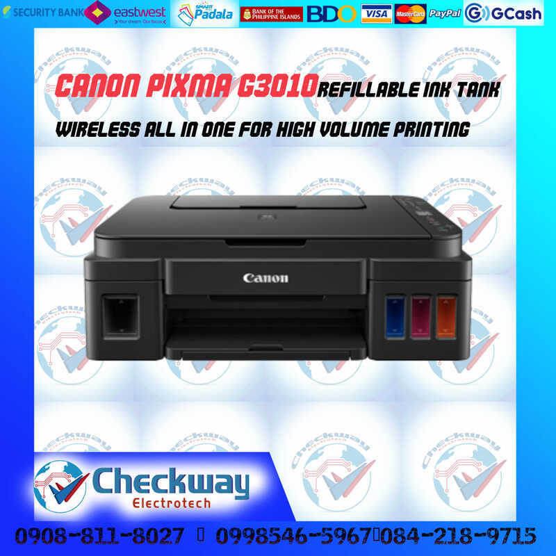 Canon PIXMA G3010 Refillable Ink Tank Wireless All-In-One For Volume ...